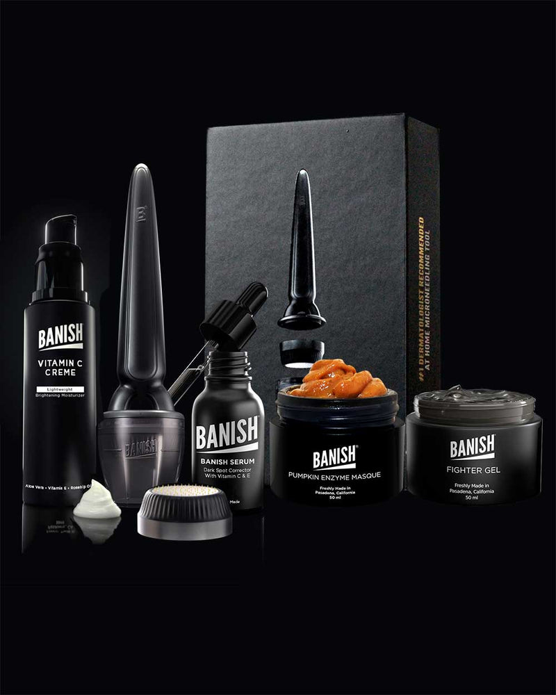 Banish Starter Kit - Skincare with Home Microneedling To Improve Skin ...